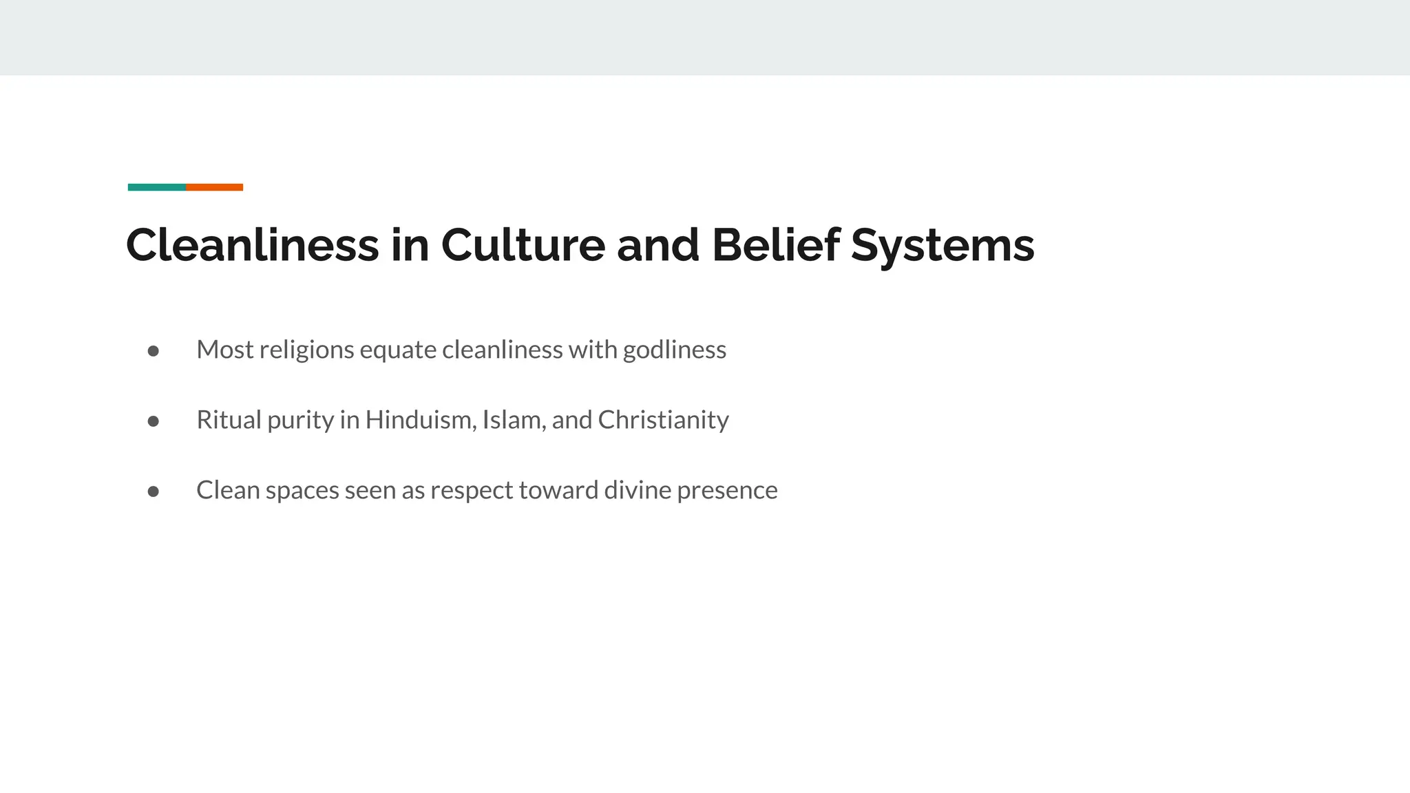 The Cultural Importance of Cleanliness | PDF