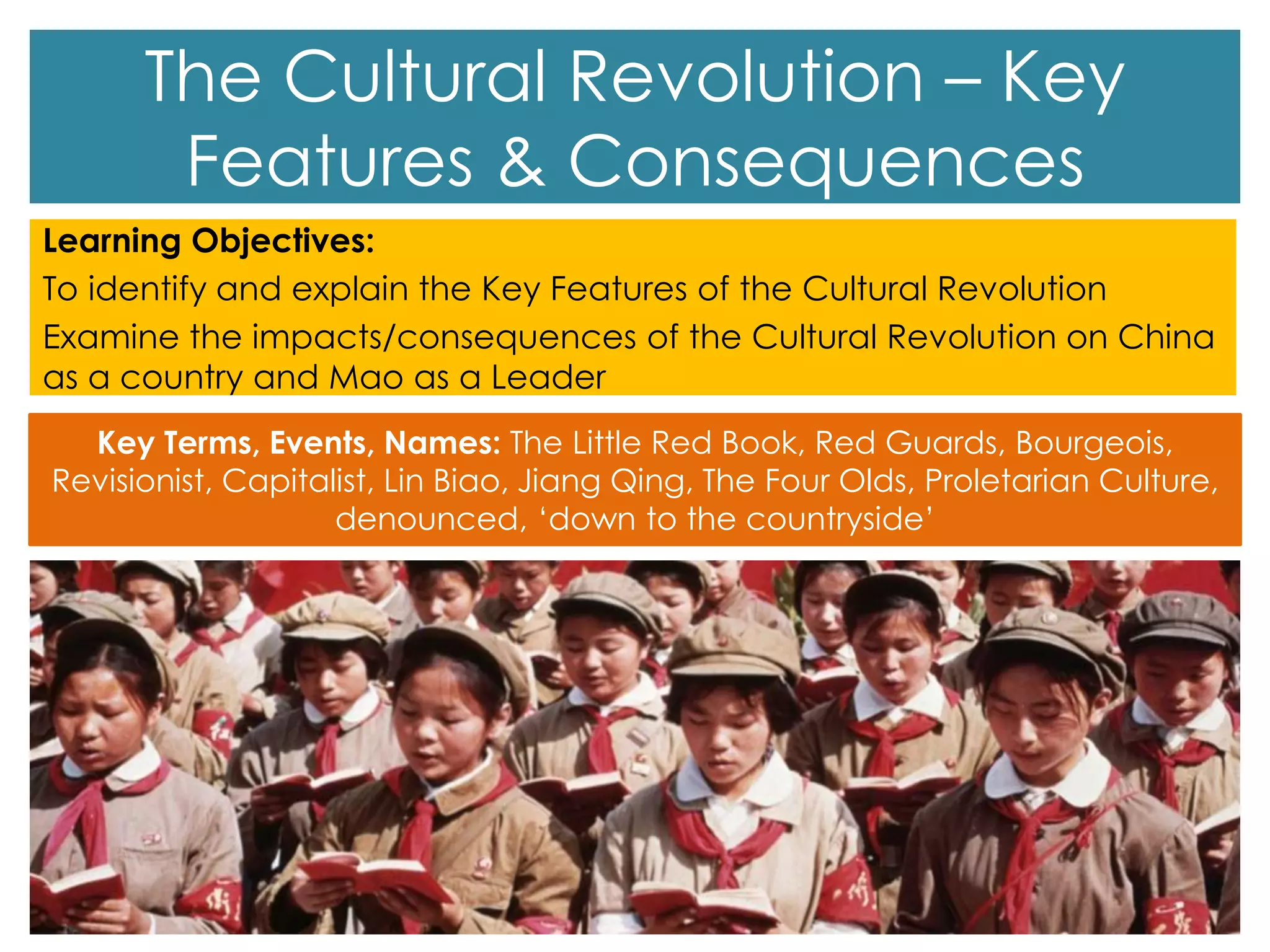 The Cultural Revolution - Key Features & Consequences | PPTX