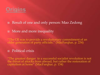 The cultural revolution ppt | PPTX