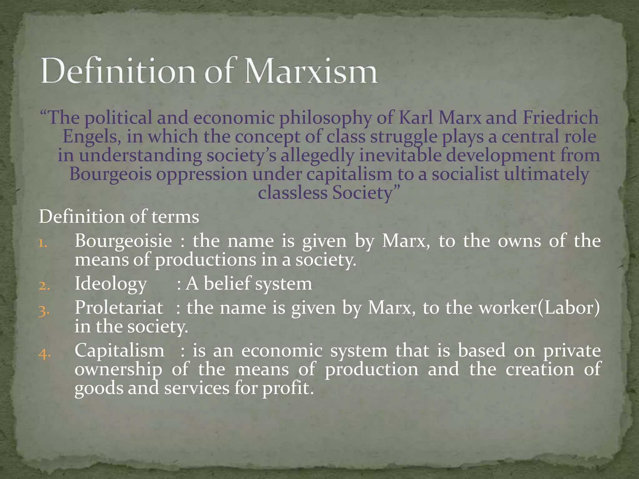 The Marxist Criticism | PPTX