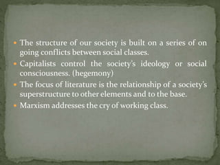 The Marxist Criticism | PPTX