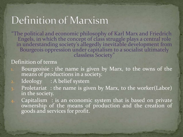 The Marxist Criticism | PPTX