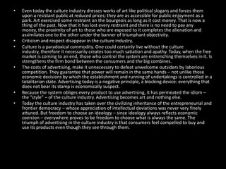 The Culture Industry | PPT