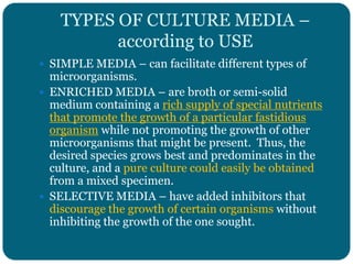The culture media | PPTX | Agriculture | Industries