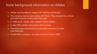The culture of adidas and it’s community | PPTX