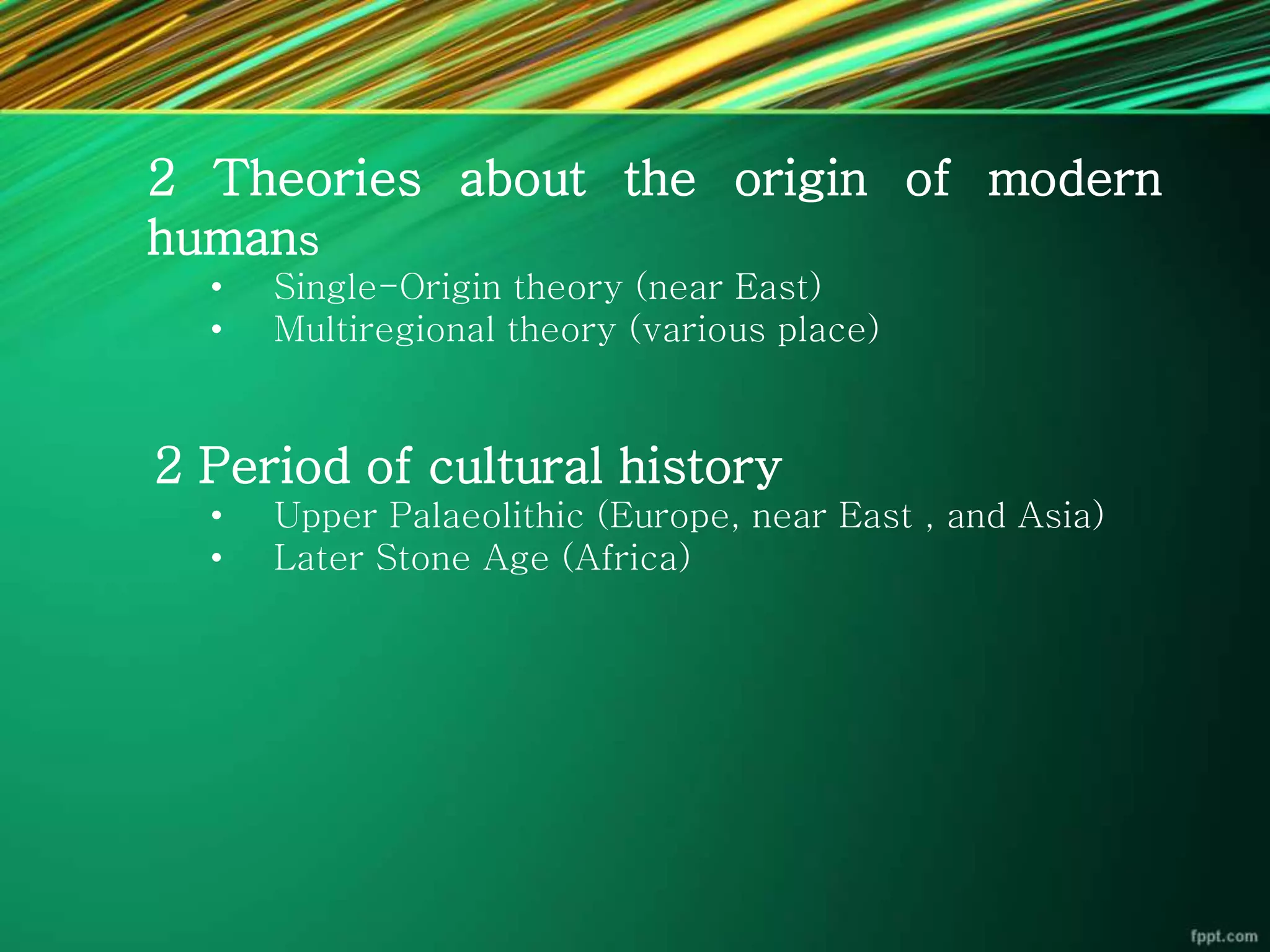 The culture of early hominids | PPTX