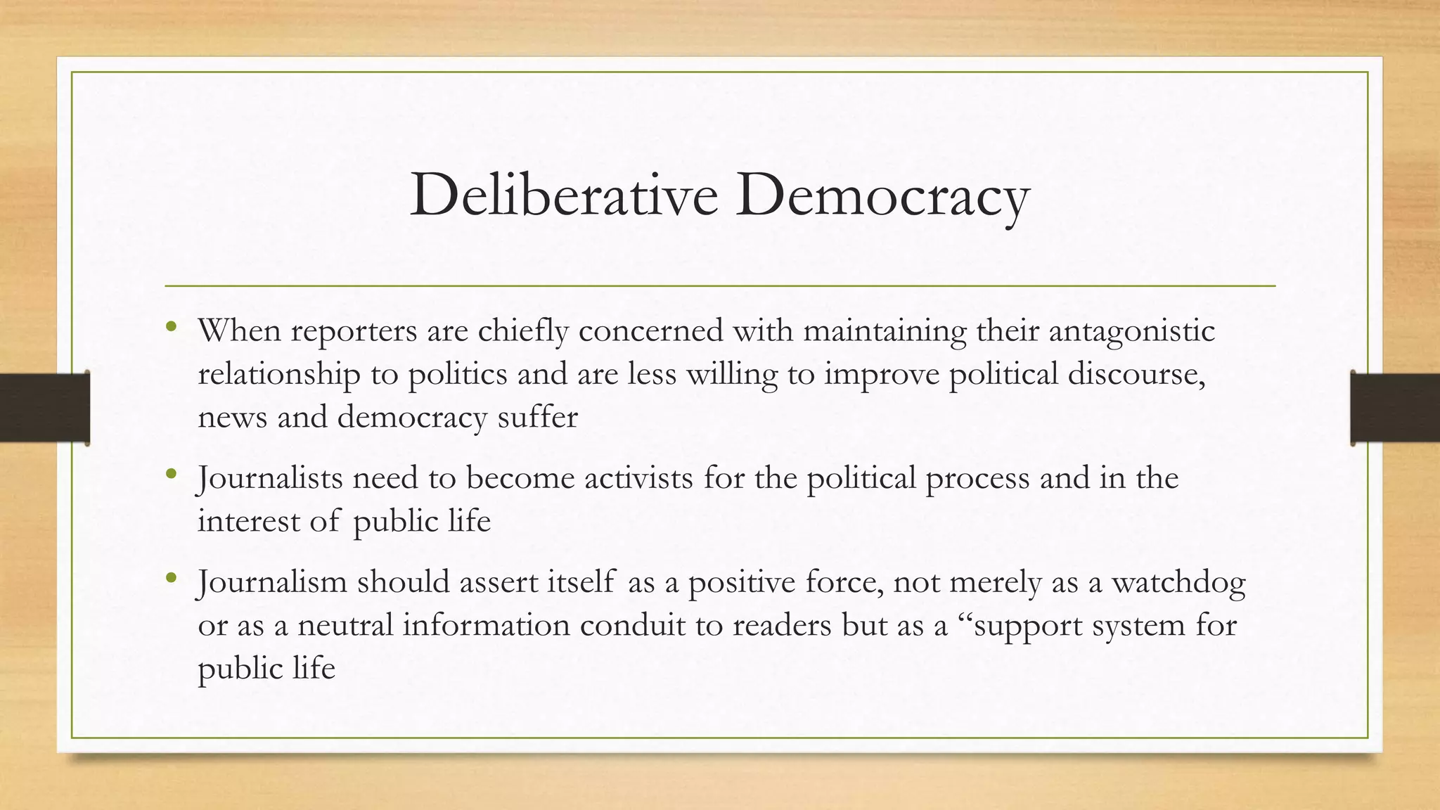 The Culture of Journalism ppt | PPTX