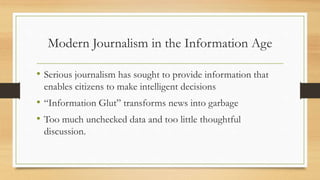 The Culture of Journalism ppt | PPTX