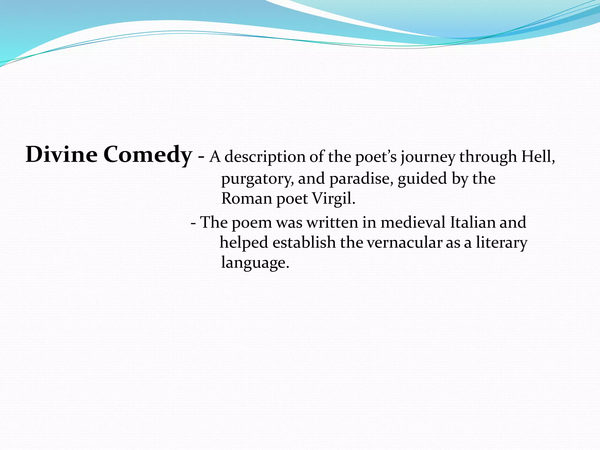 The culture of medieval europe | PPTX