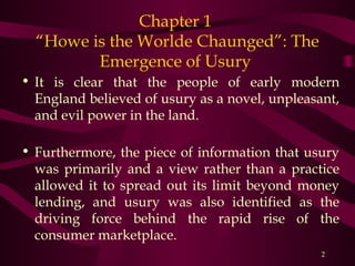 The Culture of Usury in Renaissance England | PPT