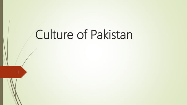 The cultures of pakistan | PPTX