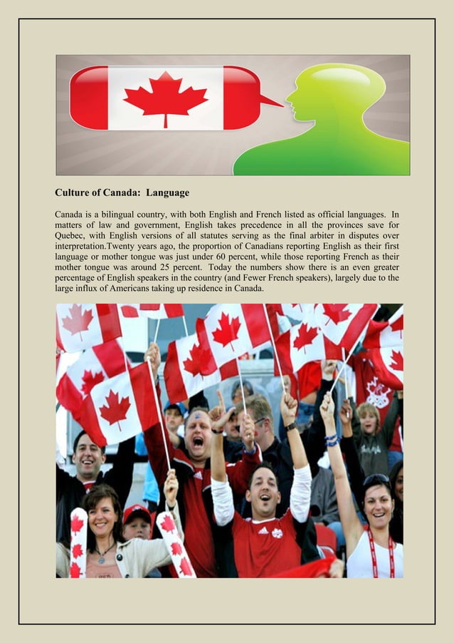 The Culture, Traditions, and Heritage of Canada | PDF | North America ...