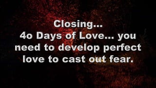 The cure for unhealthy fears | PPT