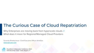 The Curious Case Of Cloud Repatriation | PDF