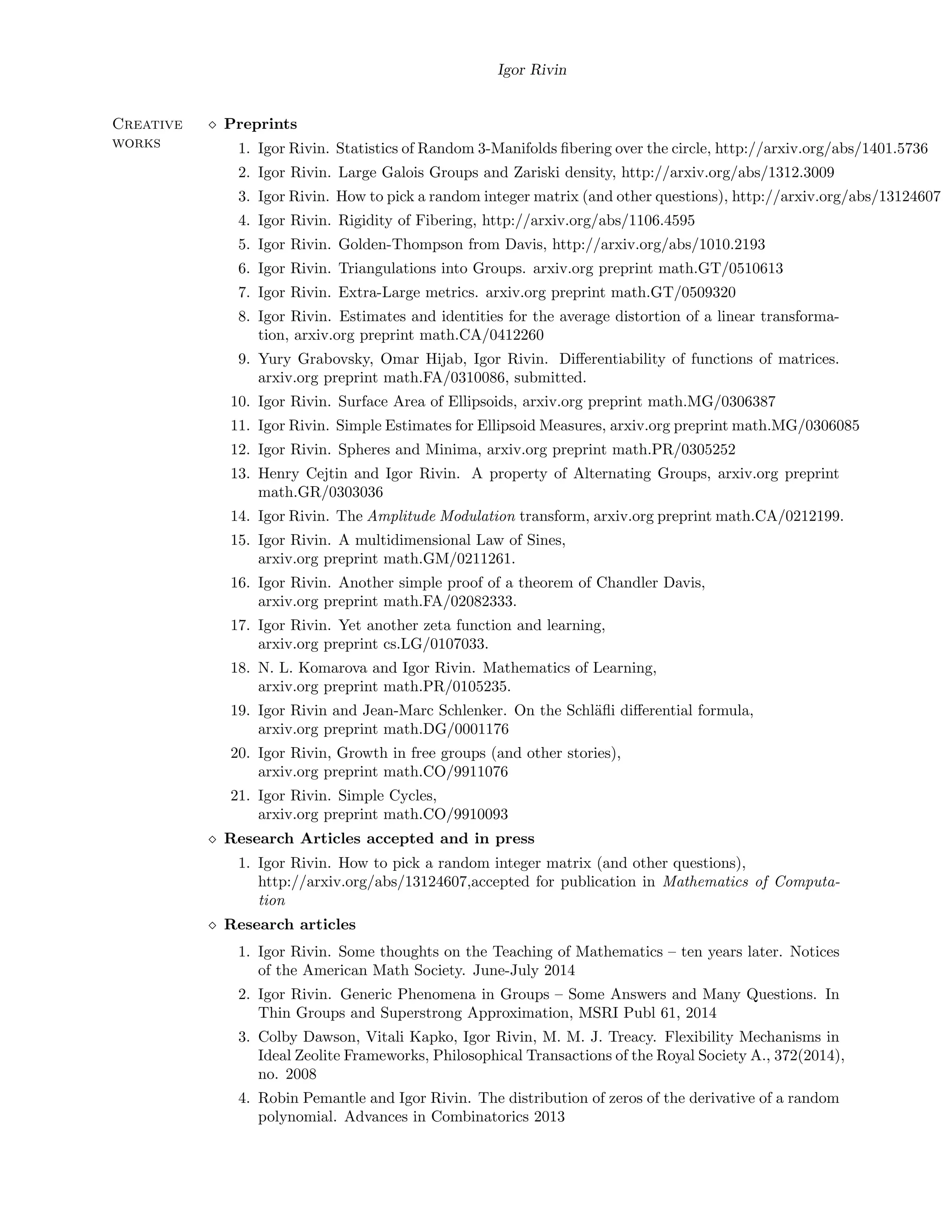 An up to date resume. | PDF