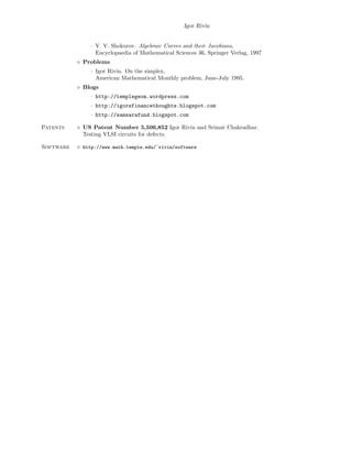 An up to date resume. | PDF