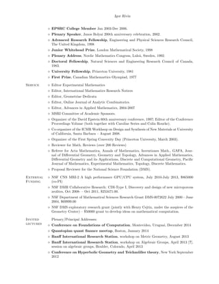 An up to date resume. | PDF