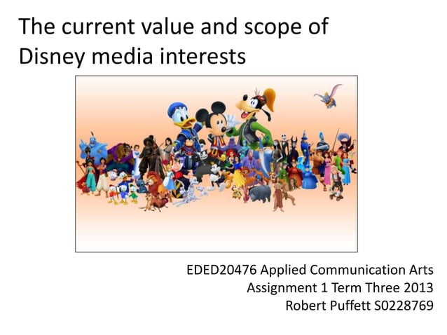 The current value and scope of Disney media interests | PPT
