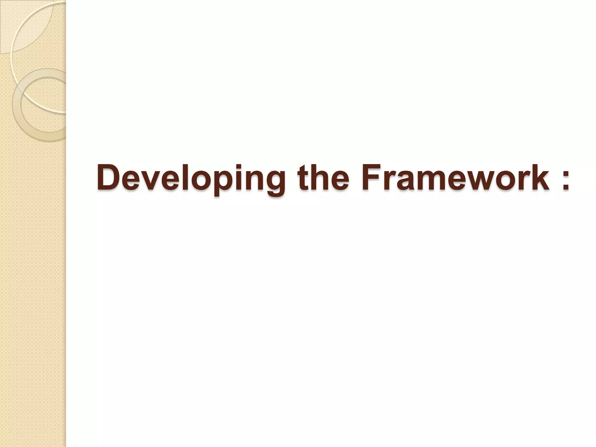 The curriculum framework | PPTX