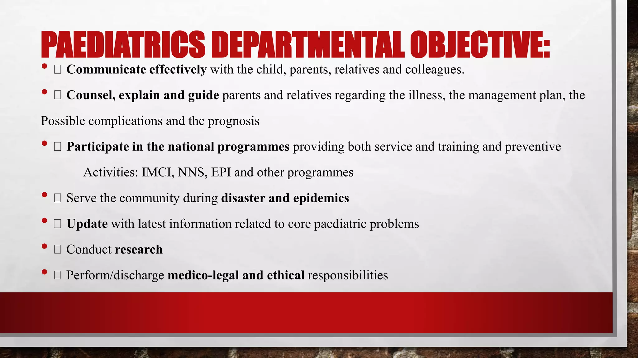 The curriculum in paediatrics | PPTX