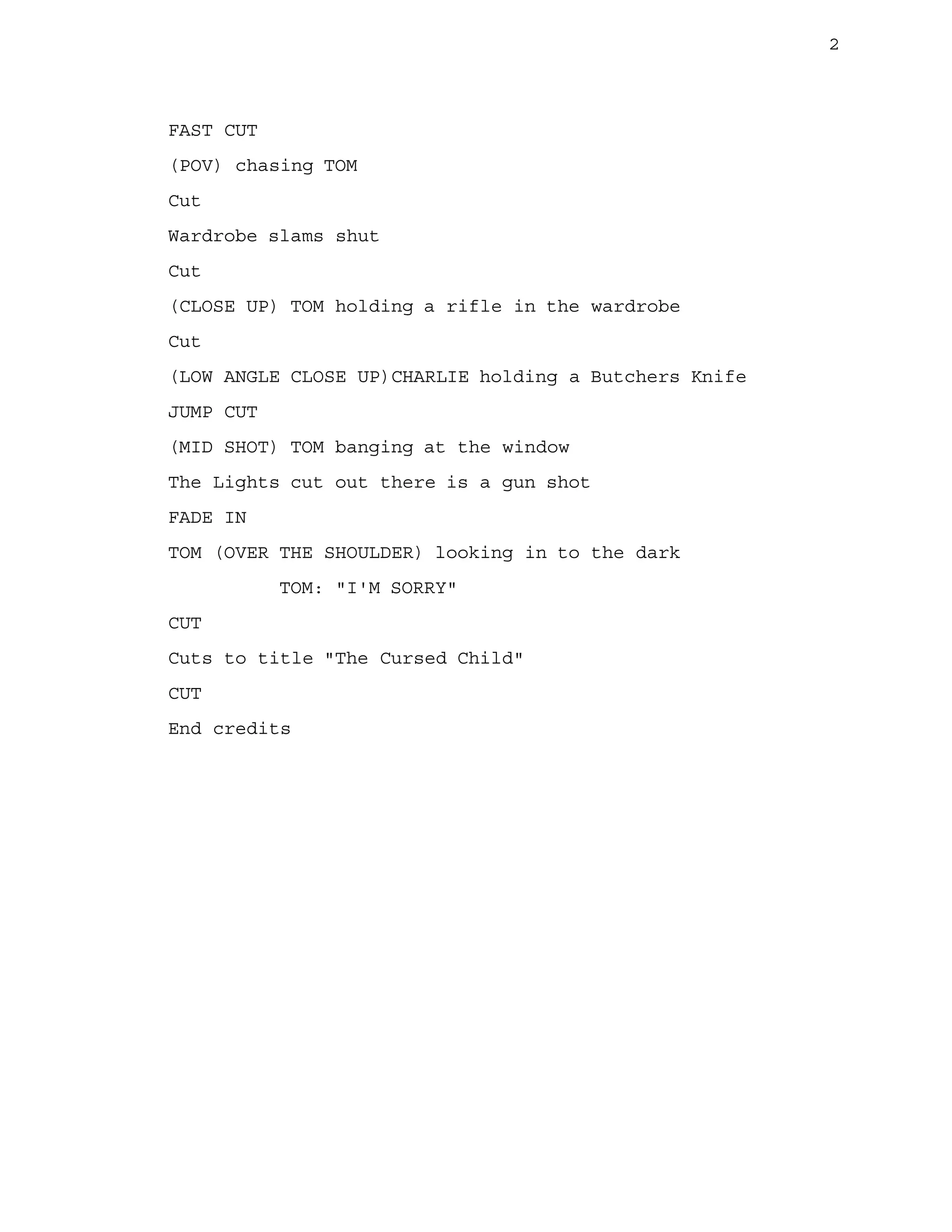 The cursed child Script | PDF