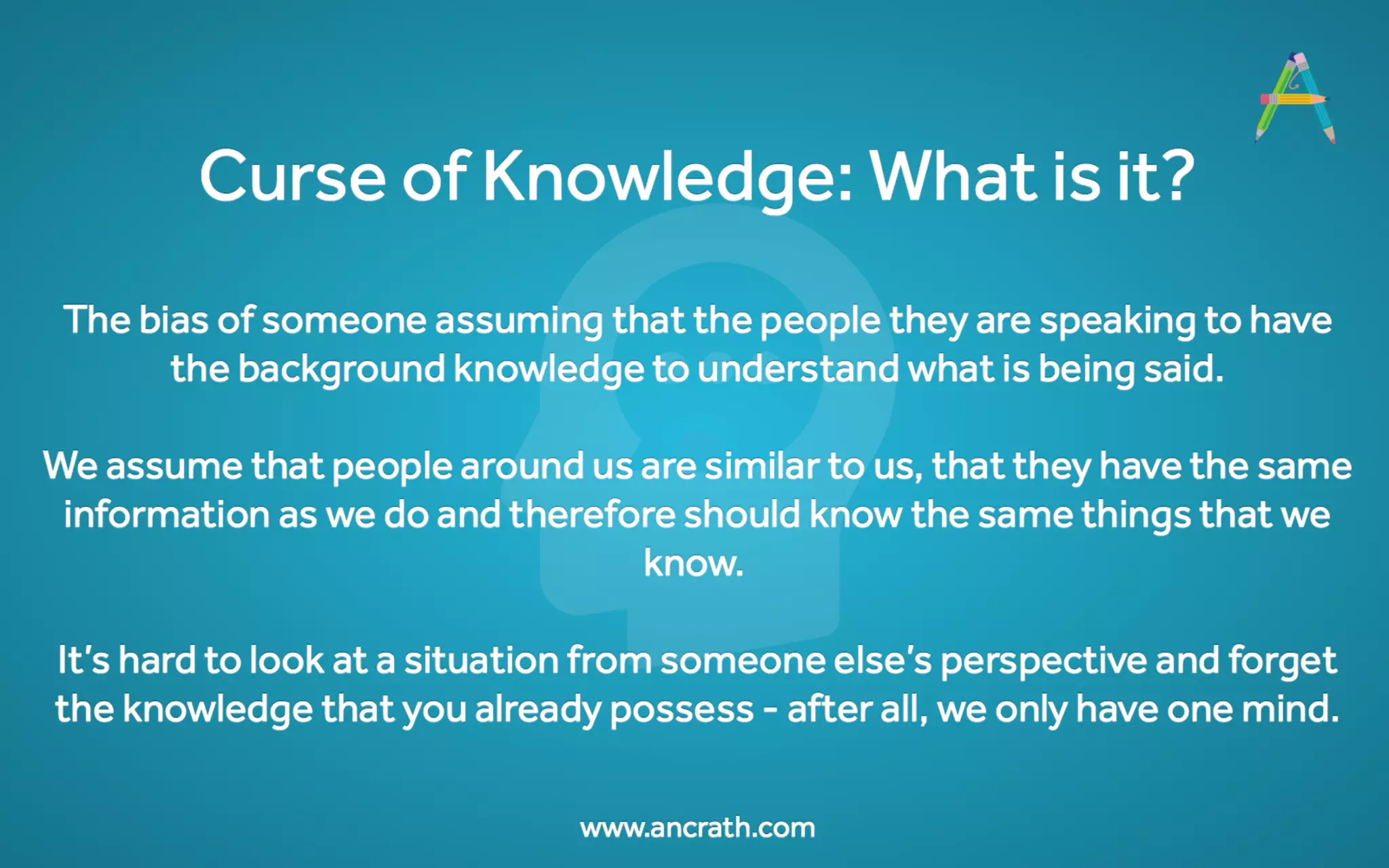 Cognitive Biases: How the Curse of Knowledge will impact your pitch | PDF