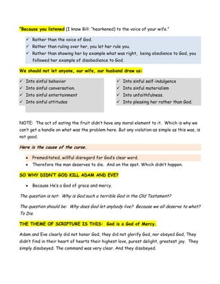 The Curse Of Man Introduction Outline | PDF