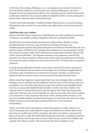 The curse of the lottery | PDF | Lotteries and Scratchcards | Shopping