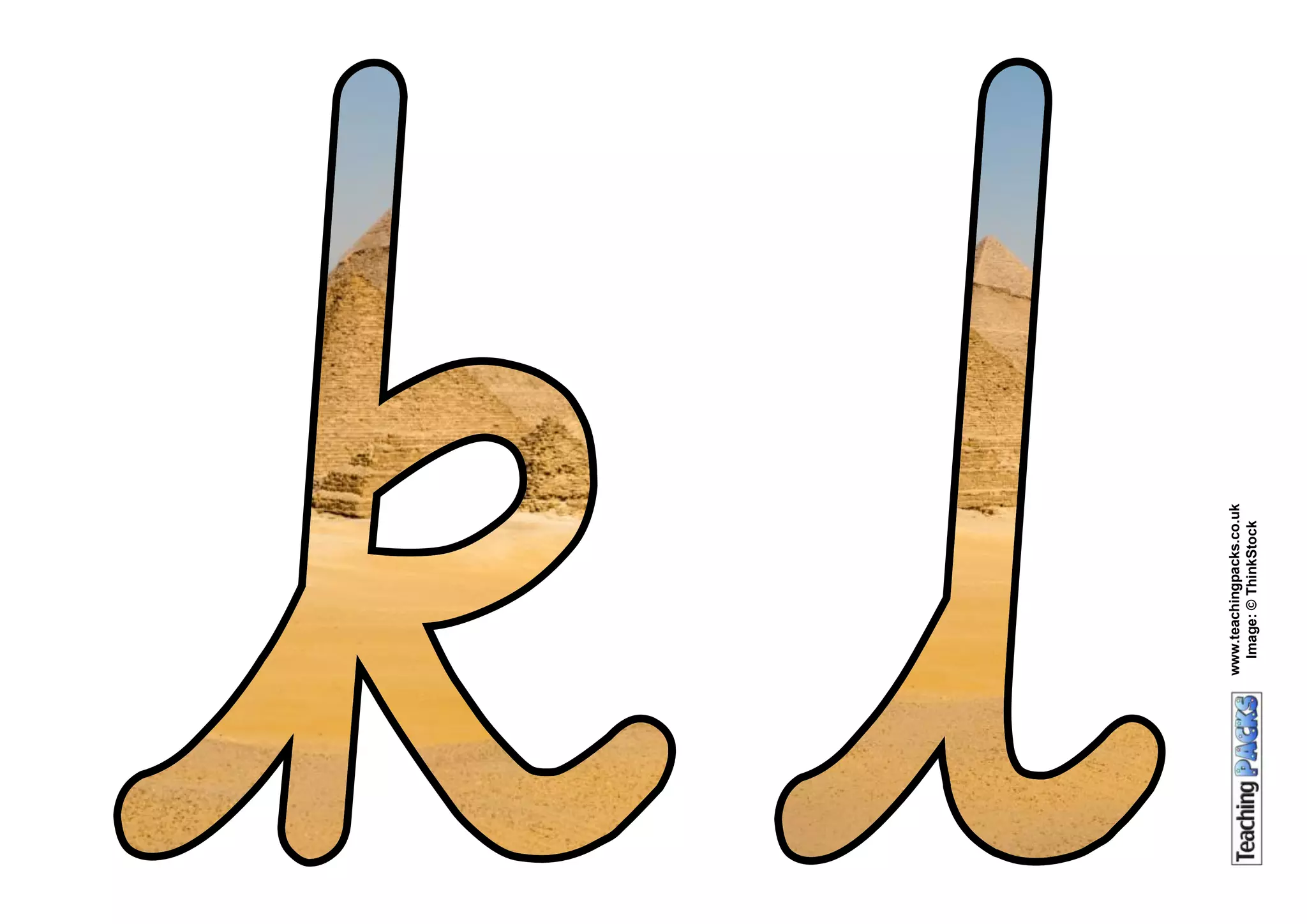 The Cursive Display Letters Pack | PDF