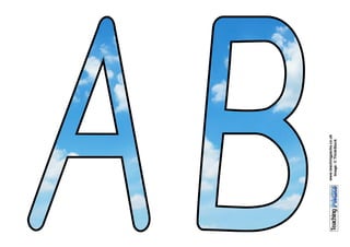 The Cursive Display Letters Pack | PPT