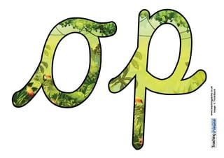 The Cursive Display Letters Pack | PPT | Free Download