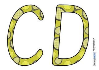 The Cursive Display Letters Pack | PPT