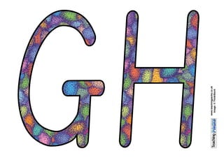 The Cursive Display Letters Pack | PPT