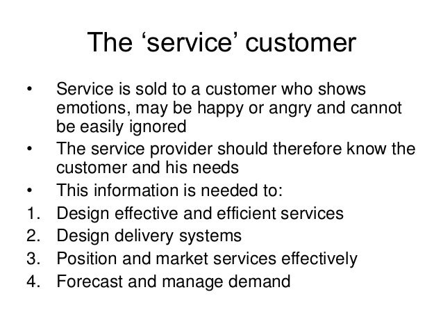The customer focus