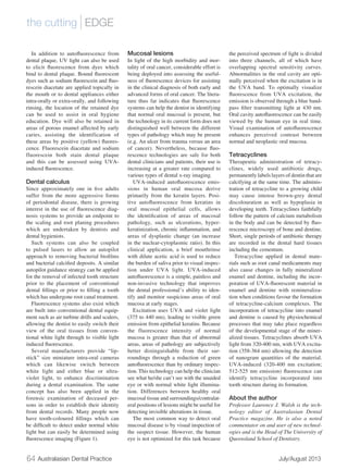 Fluorescence imaging in dental diagnostics: Current status and future ...