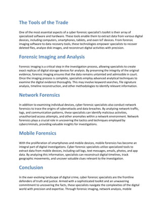 The Cyber Forensic Specialist's Toolkit: Strategies for Solving Digital ...