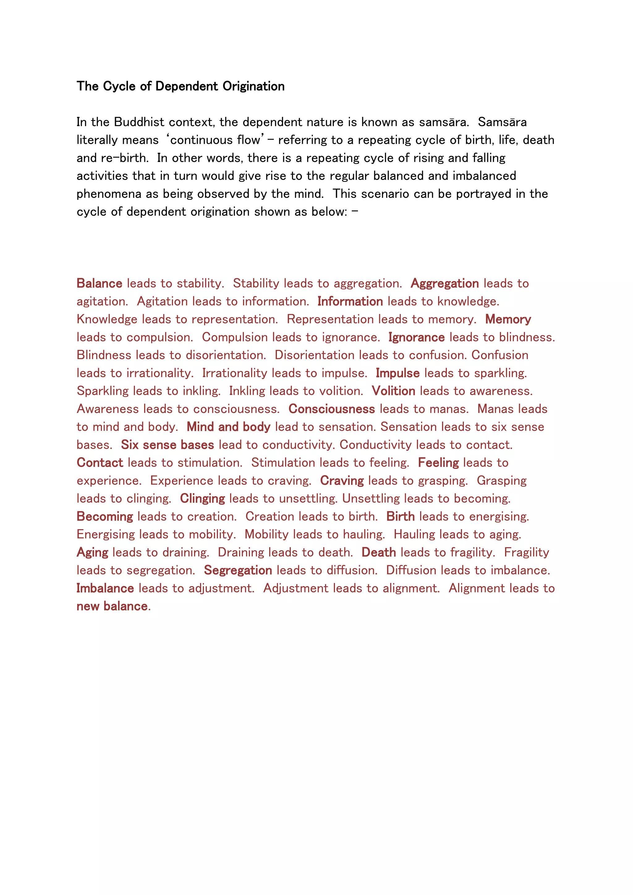 Dependent Origination | PDF