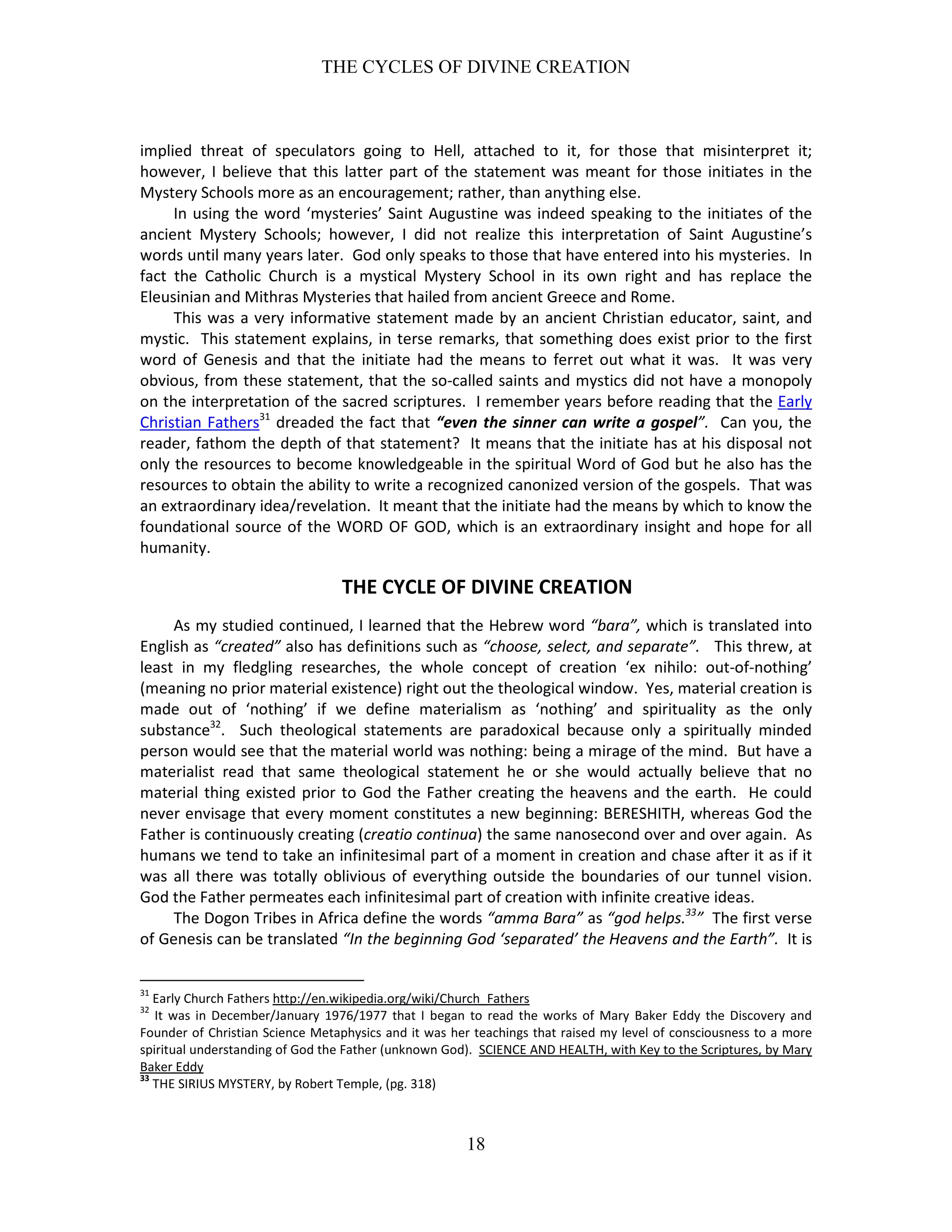 THE CYCLES OF DIVINE CREATION & THE UNIVERSAL MATHEMATICAL MATRIX | DOCX
