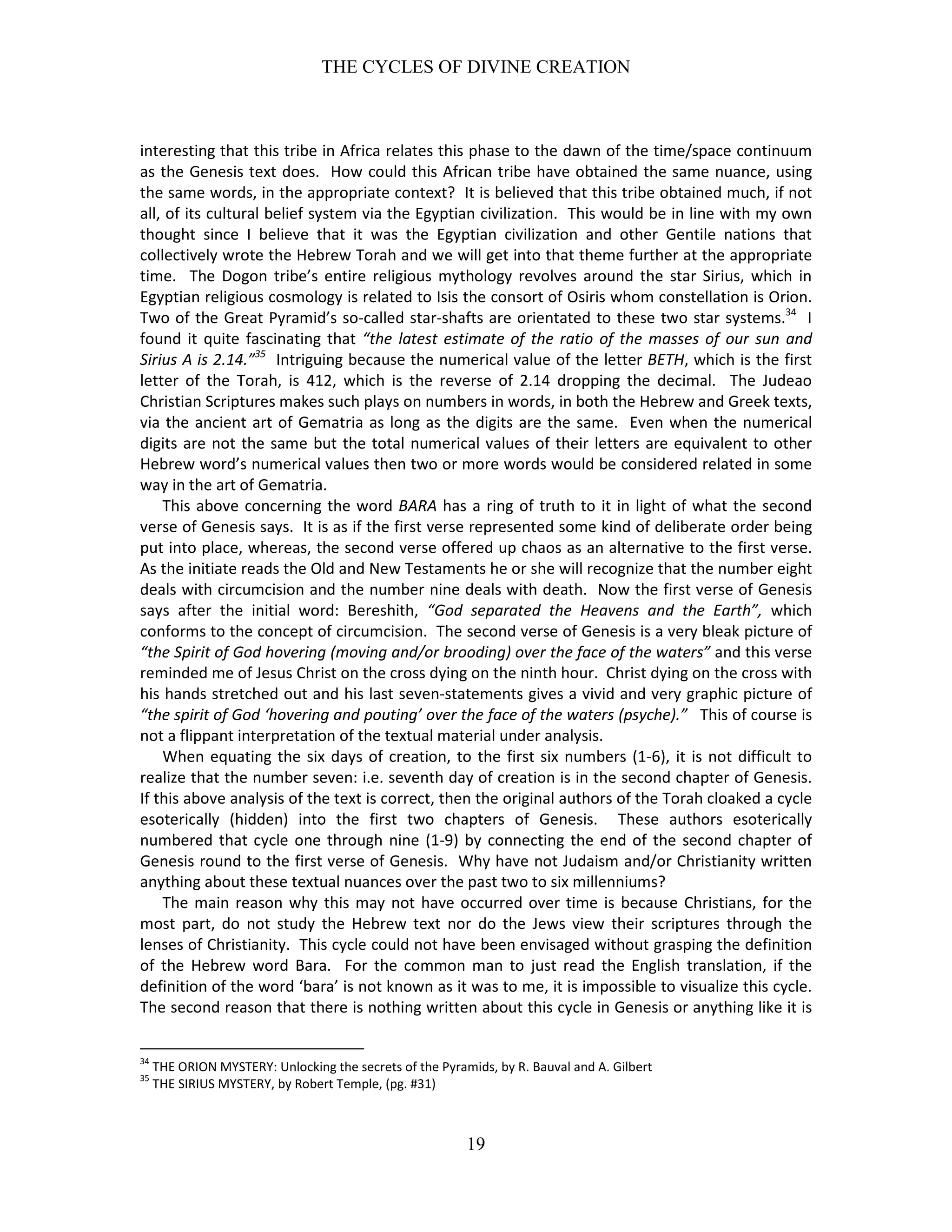 THE CYCLES OF DIVINE CREATION & THE UNIVERSAL MATHEMATICAL MATRIX | DOCX
