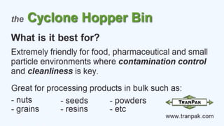 The Cyclone Hopper Bin - TranPak | PDF