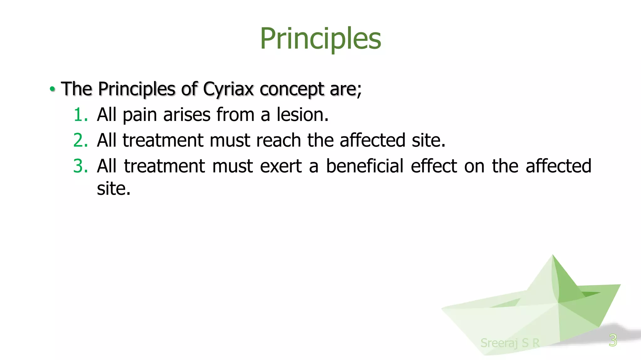The Cyriax Approach to Orthopaedic Manual Physical Therapy | PPTX