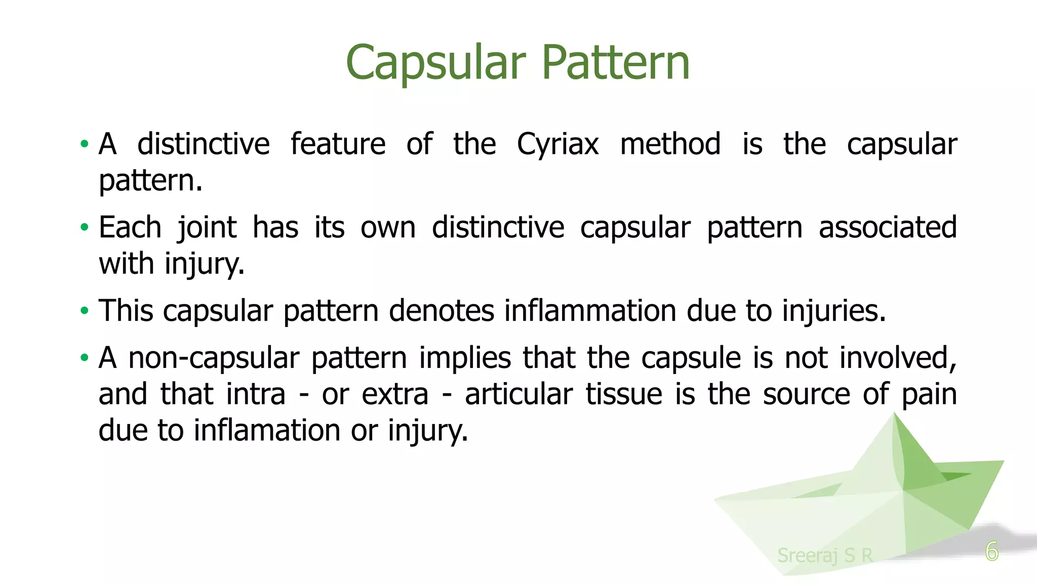 The Cyriax Approach to Orthopaedic Manual Physical Therapy | PPTX
