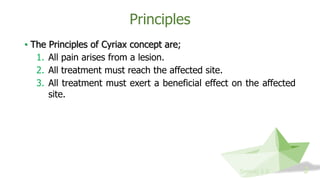 The Cyriax Approach to Orthopaedic Manual Physical Therapy | PPTX