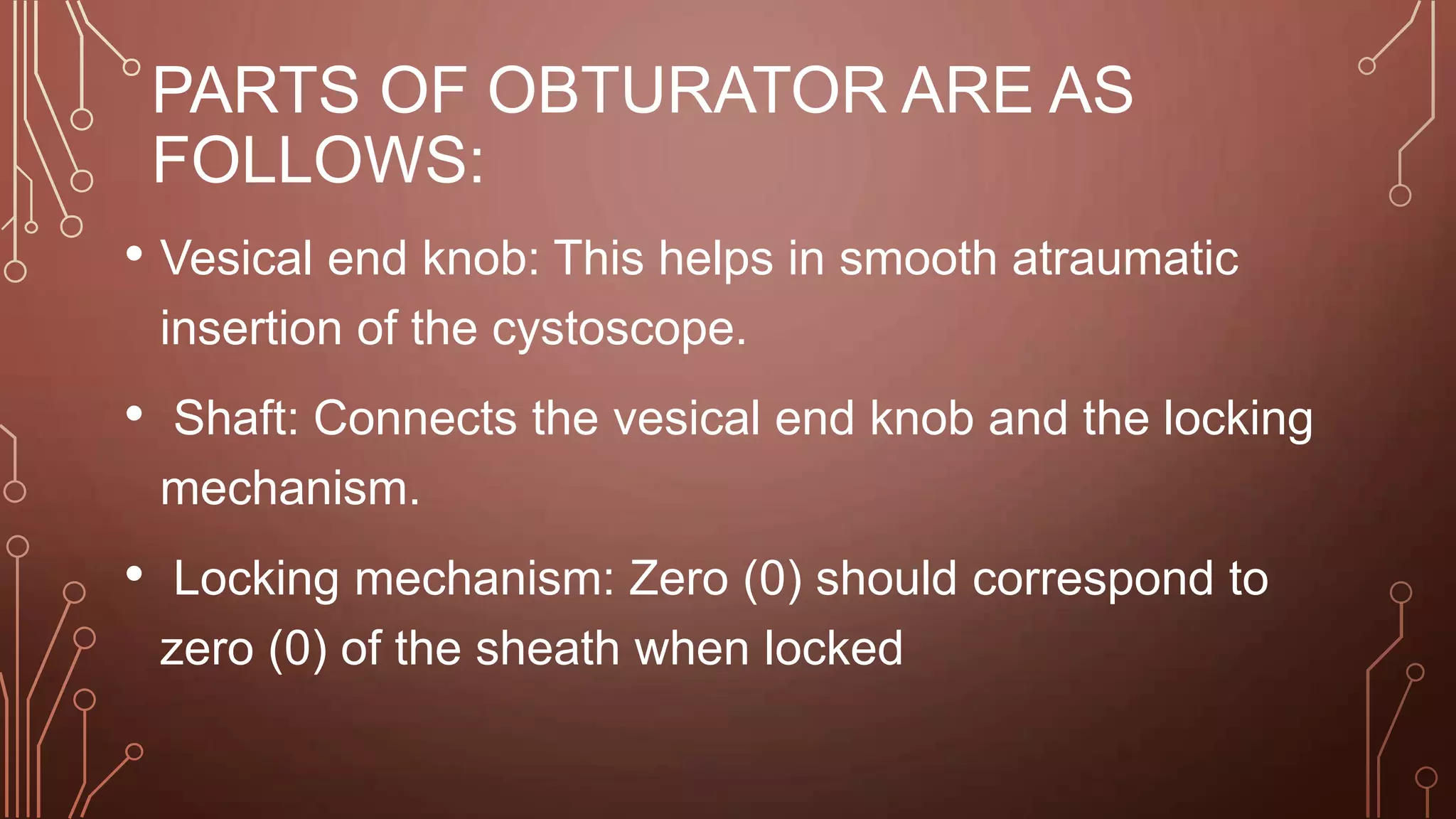 The cystoscope and accessories | PPTX