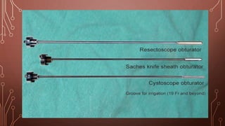 The cystoscope and accessories | PPTX
