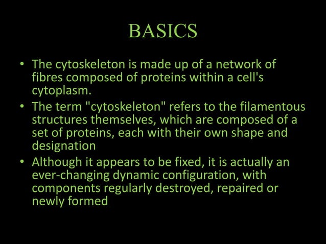 The Cytoskeleton- An overview | PPTX | Biological Sciences | Science