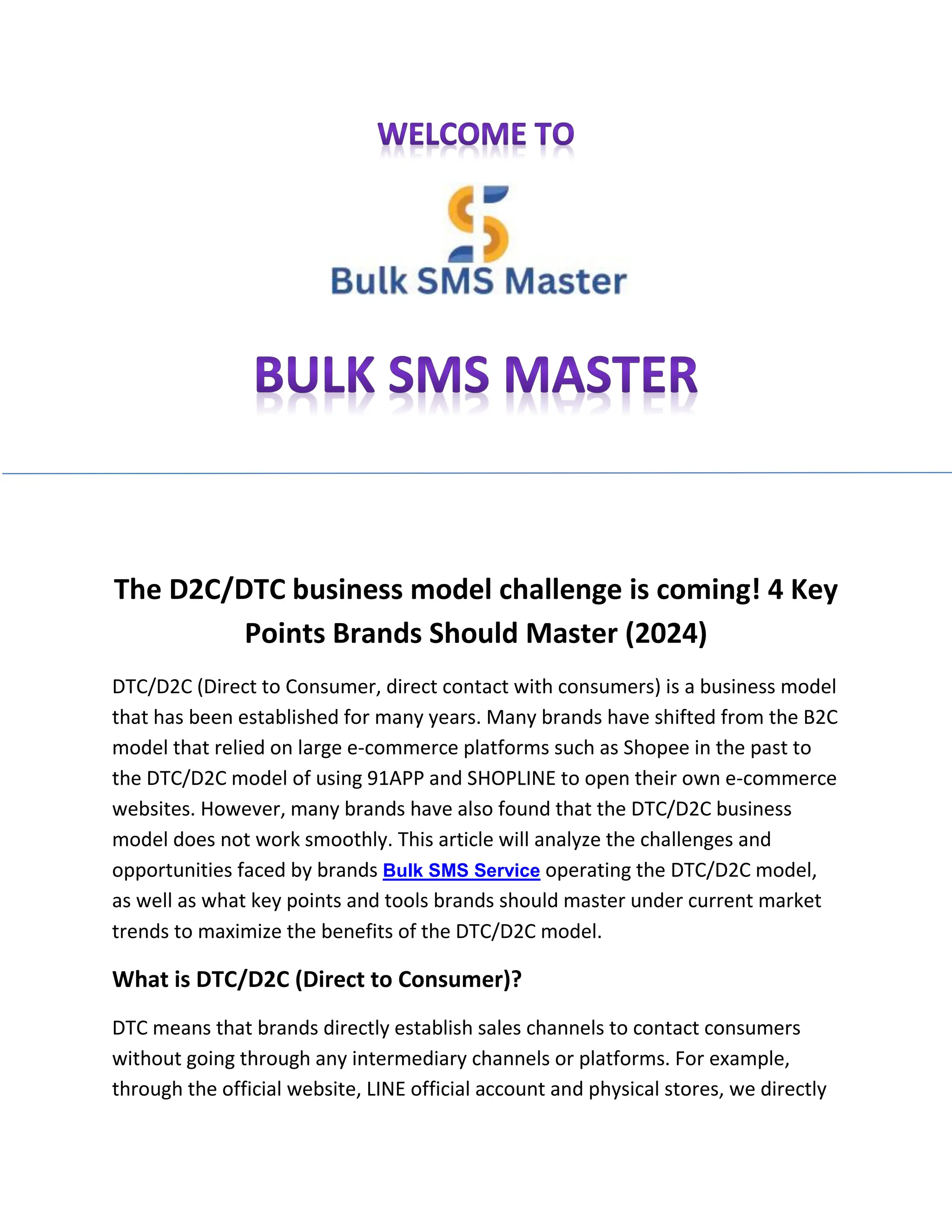 The D2CDTC business model challenge is coming! 4 Key Points Brands ...