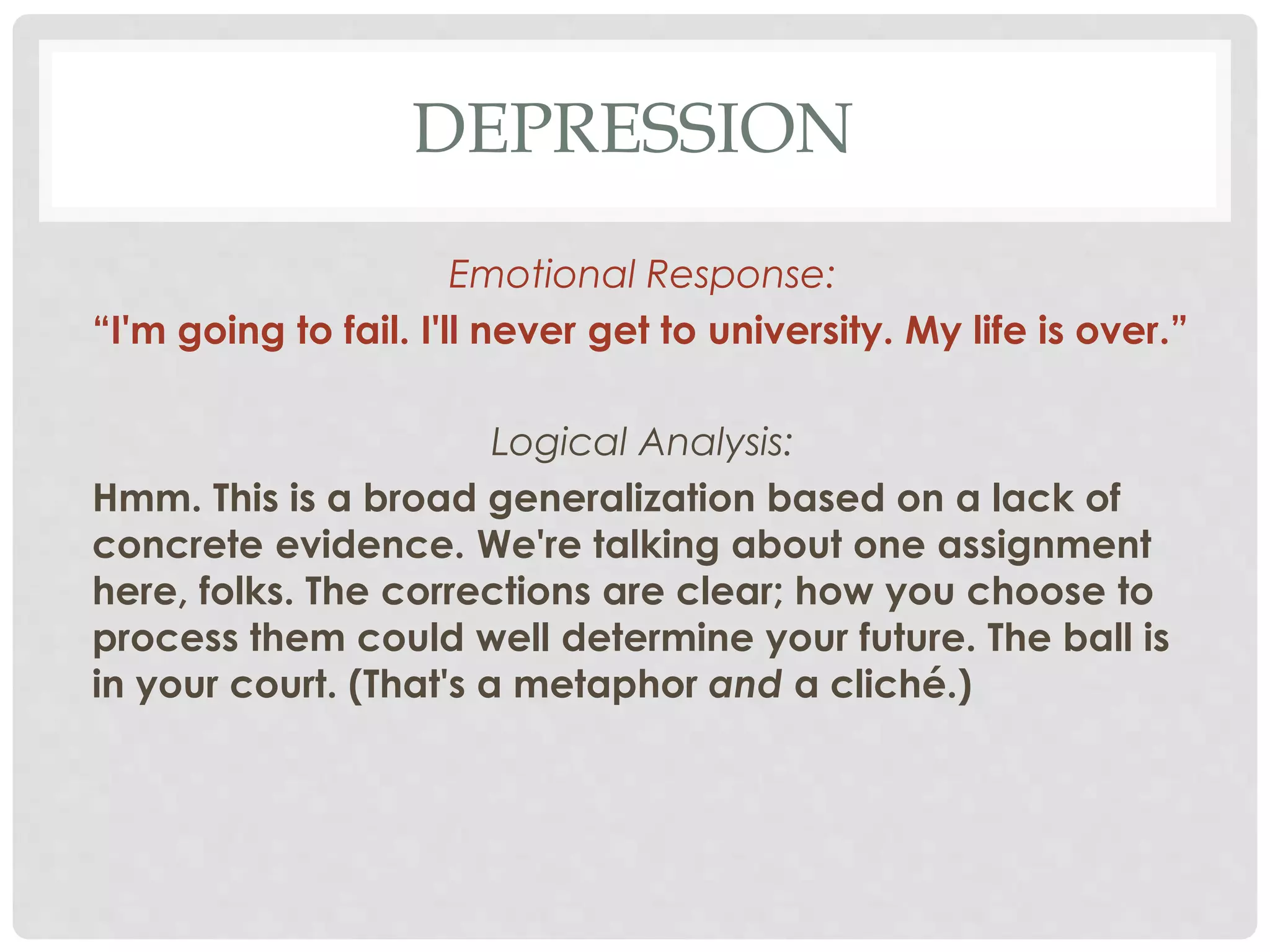 The DABDA Stages of Assessment Grief | PPTX