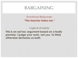 The DABDA Stages of Assessment Grief | PPTX