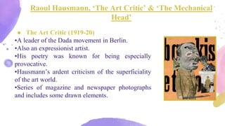 The Dadaism Movement - Paper 110 | PPTX